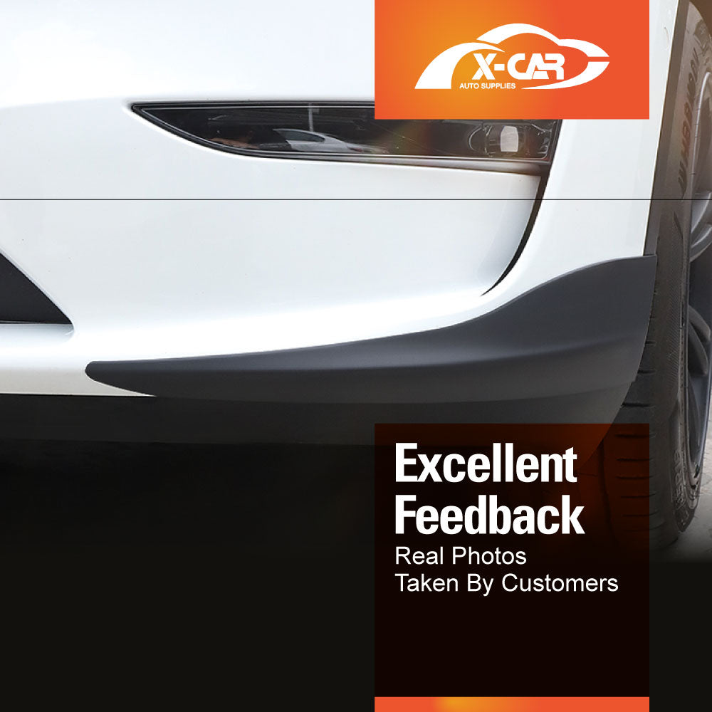 Tesla Model Y 2022-2025 Front Bumper Corner Guard Trim TPE Protector ...
