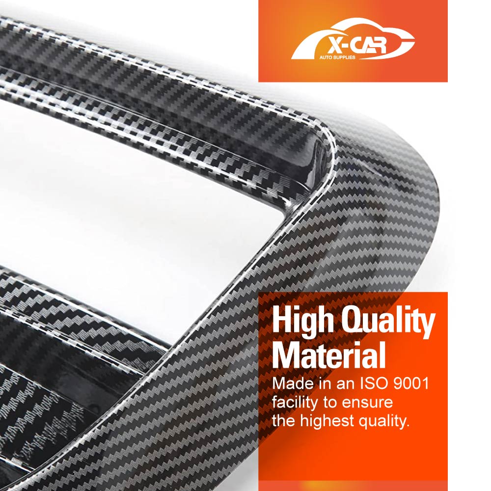 Tesla Model Y 2022-2025 Fog Light Frame Glossy Carbon Fiber Style ...