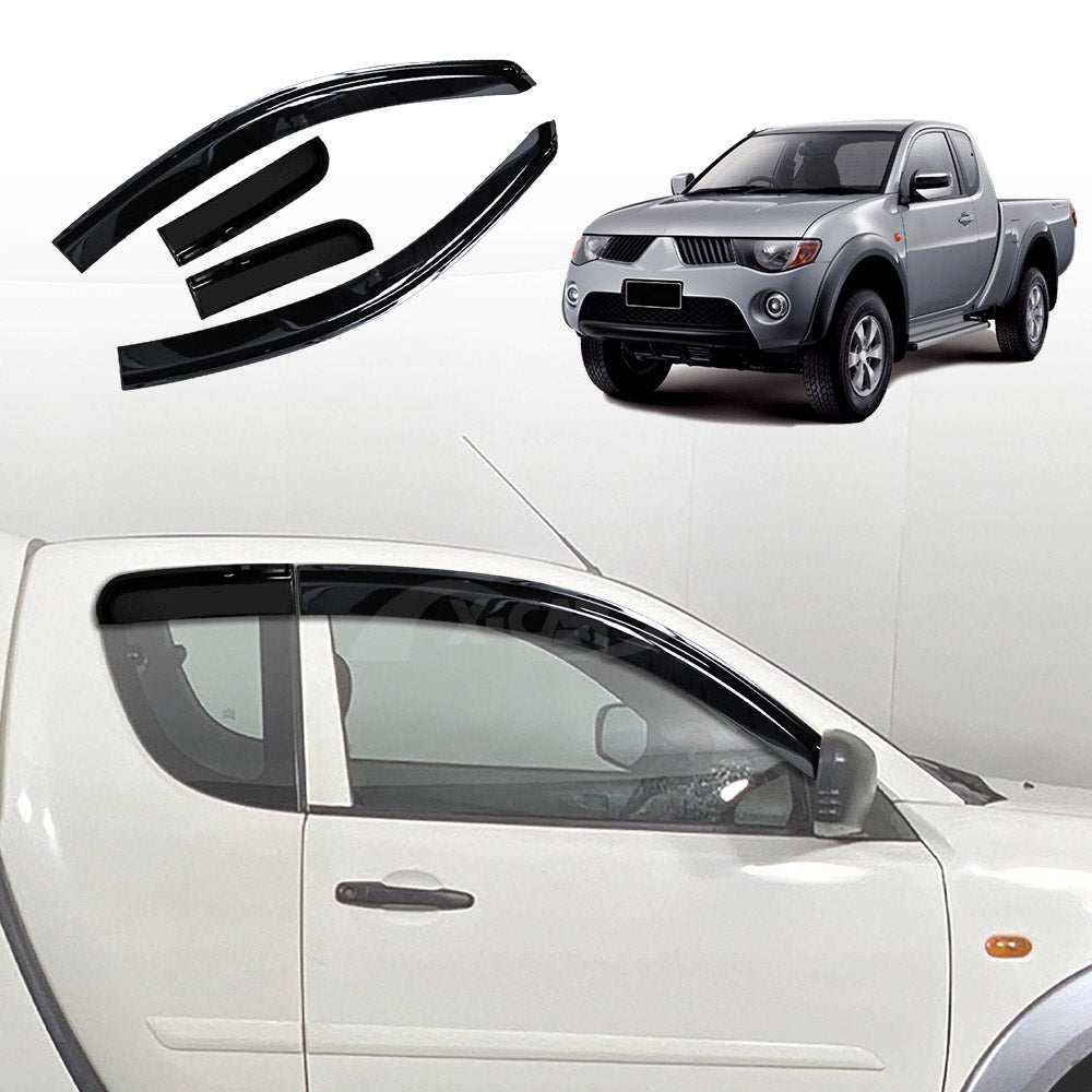 Weathershields for Mitsubishi Triton ML MN Club Cab 2006-2015 Car ...